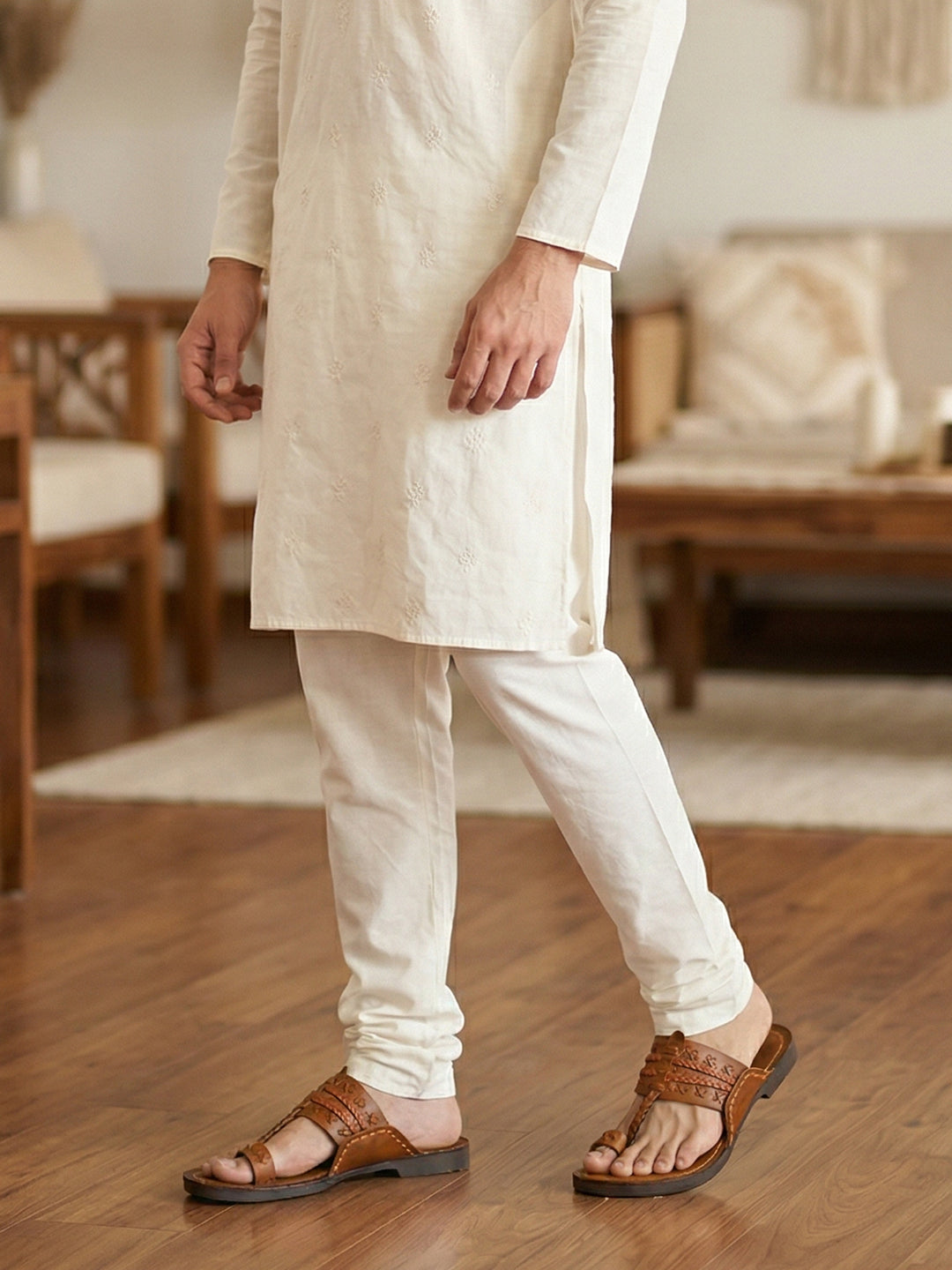 Shop Regal Tan Men Stylish Leather Kolhapuri Sandals Online
